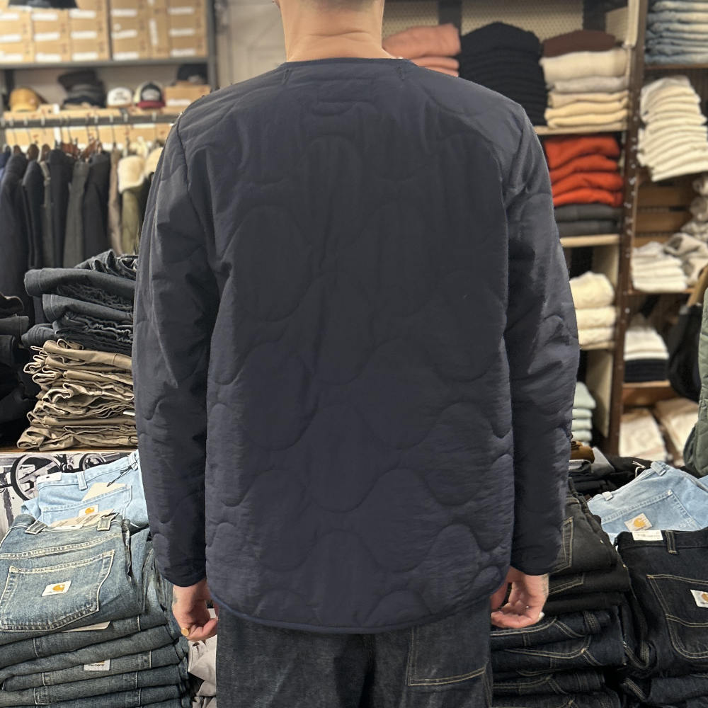 chesapeakes field jacket inner liner navy blue – www.sublime.bz