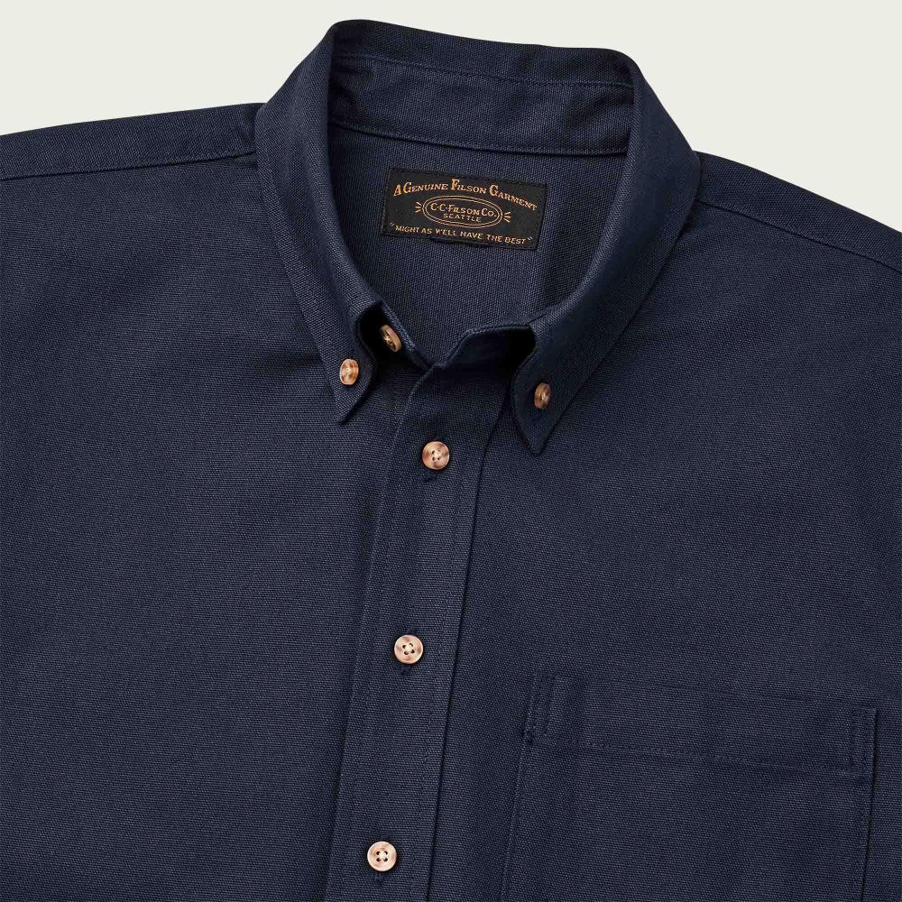 filson iron cloth oxford shirt navy. (LAST SIZE MEDIUM) – www.sublime.bz