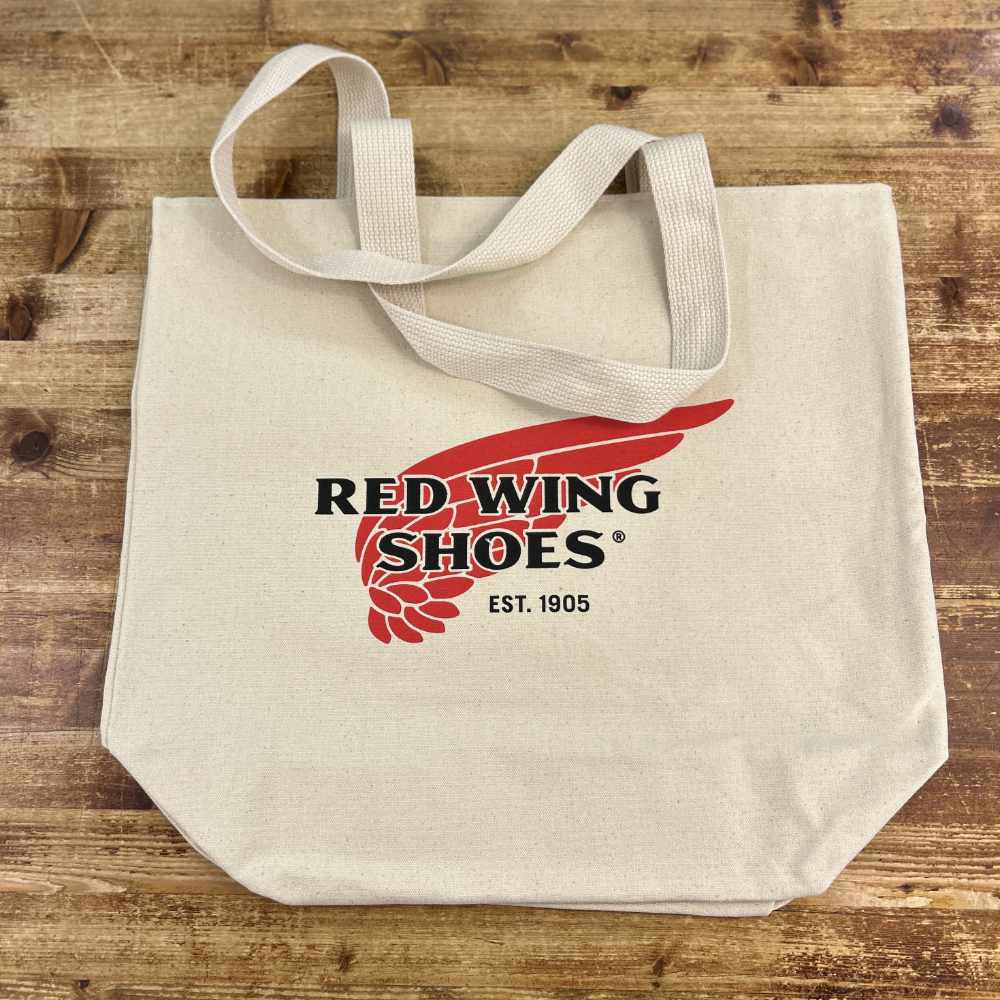 red wing heritage logo tote bag natural – www.sublime.bz